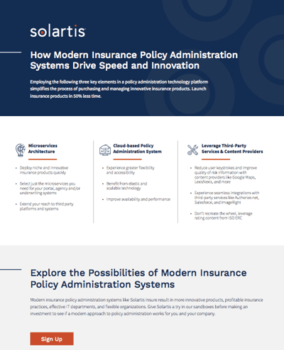 Thank you — Modern Insurance Systems One-pager | Solartis