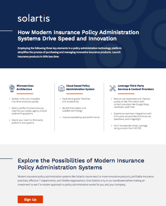 Thank you — Modern Insurance Systems One-pager | Solartis